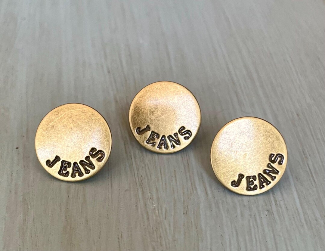 Jeans Metal Rivet Button Aged Copper 15mm (2 or 6 Piece Set) - Etsy