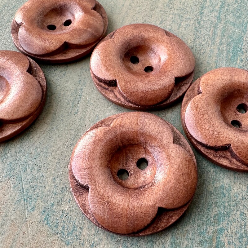 Wood Buttons - Etsy