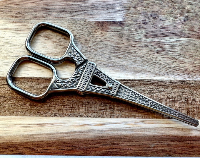 Eiffel Tower Scissors 4.25 Inch Sharp Silver Thread Trimmer Sewing ...