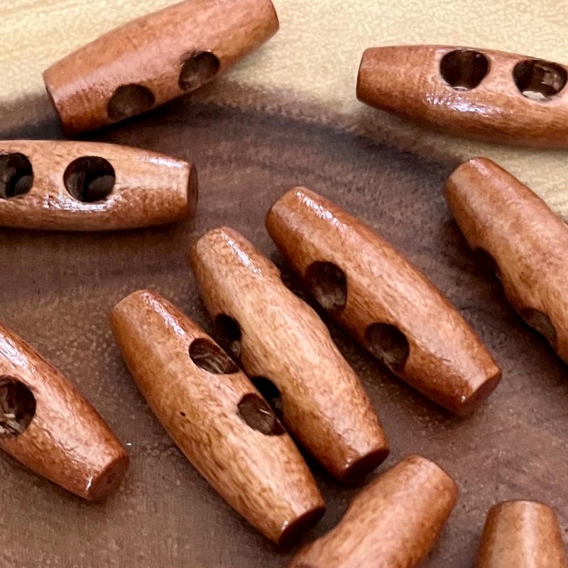 Wooden Button - Etsy