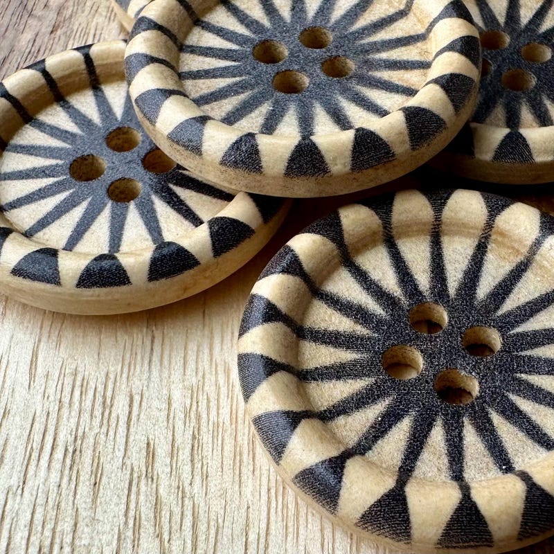 Large Black Star Buttons - Etsy