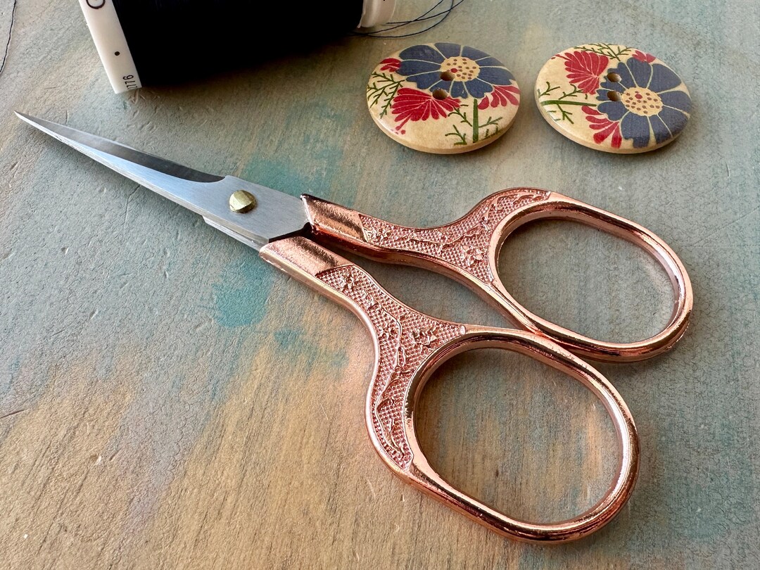 Rose Gold Vine Scissors 5 Inch Stainless Steel Craft Snippers Shears ...