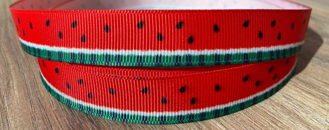 Watermelon Pick Grosgrain Ribbon 10mm 16mm 25mm 38mm Red - Etsy