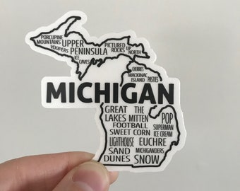 Michigan car decal | Etsy