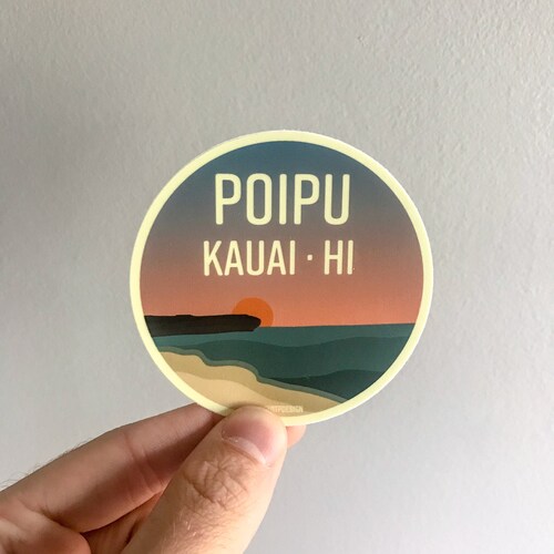 Waimea Canyon Vinyl Sticker Kauai Hawaii Hi Water Bottle - Etsy