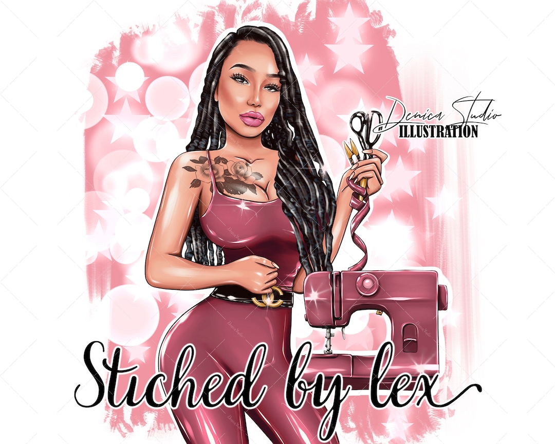 Custom Portrait From Photo, Sewing Logo, Premade Sewing Avatar From ...