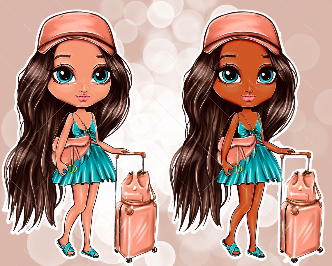 Cute Dolls Clipart Set, Blithe Dolls Clipart Girls Clipart Fashion ...