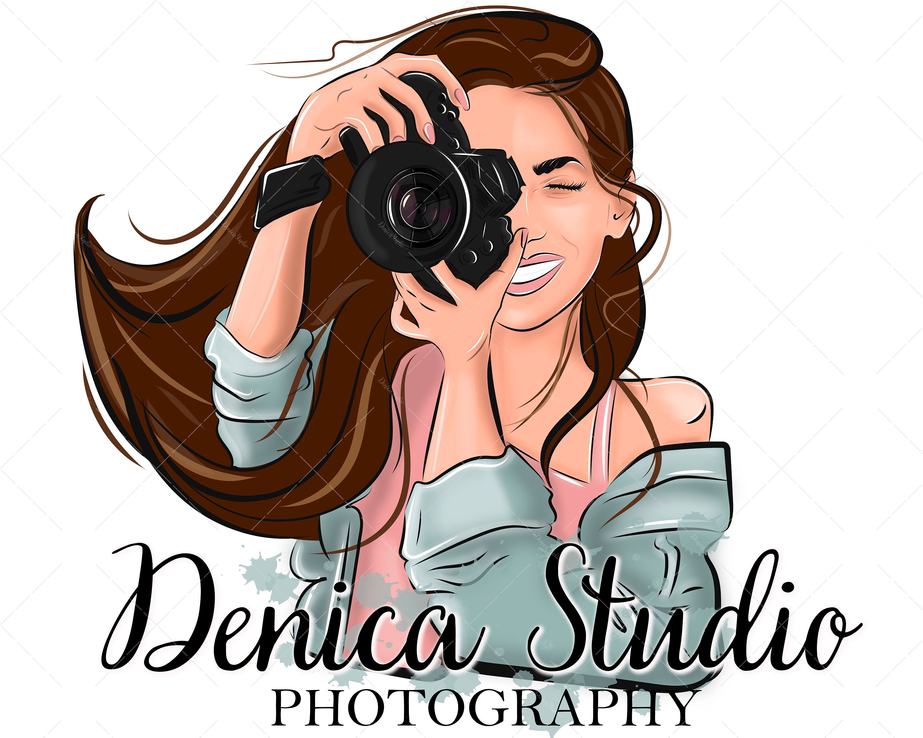Custom Photography Logo, Photographer Logo, Premade Photography Logo Design, PNG Camera Logo ...