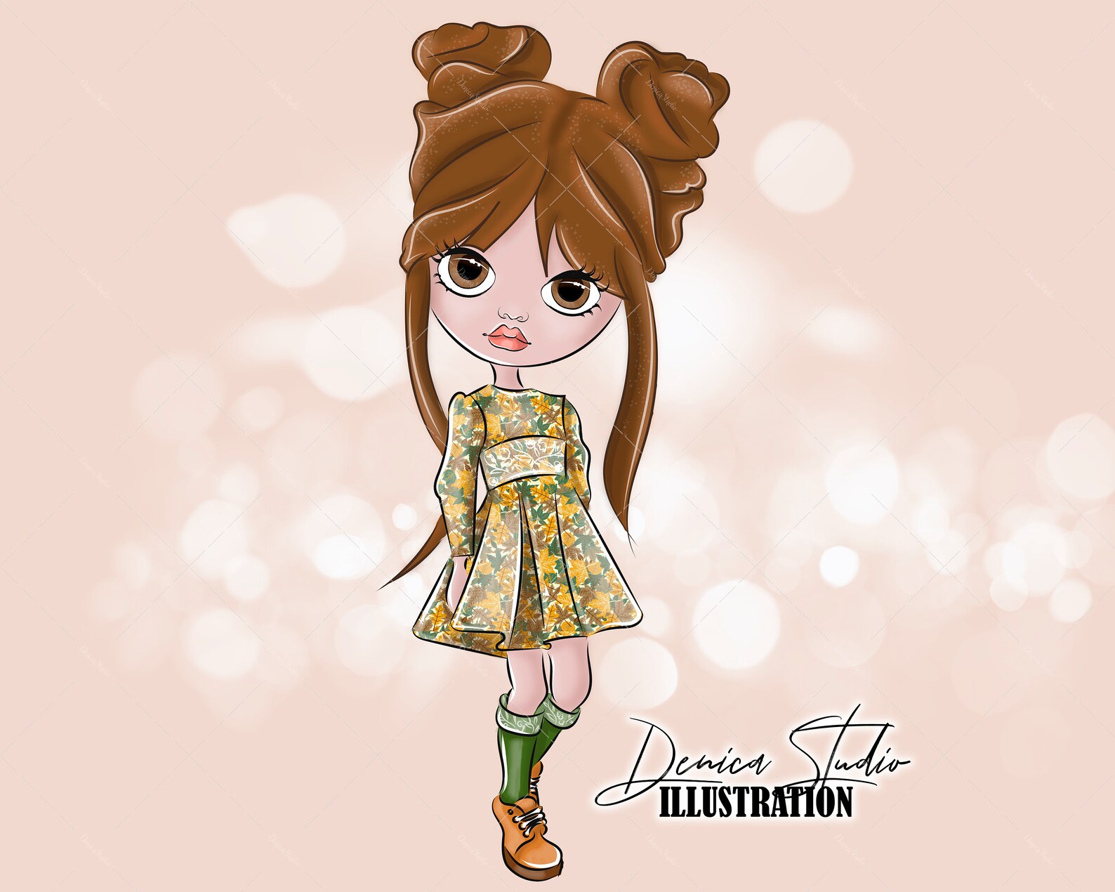 Cute Dolls Clipart Set Blithe Dolls Clipart Girls Clipart - Etsy