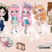 Cute Dolls Clipart Set Blithe Dolls Clipart Girls Clipart - Etsy