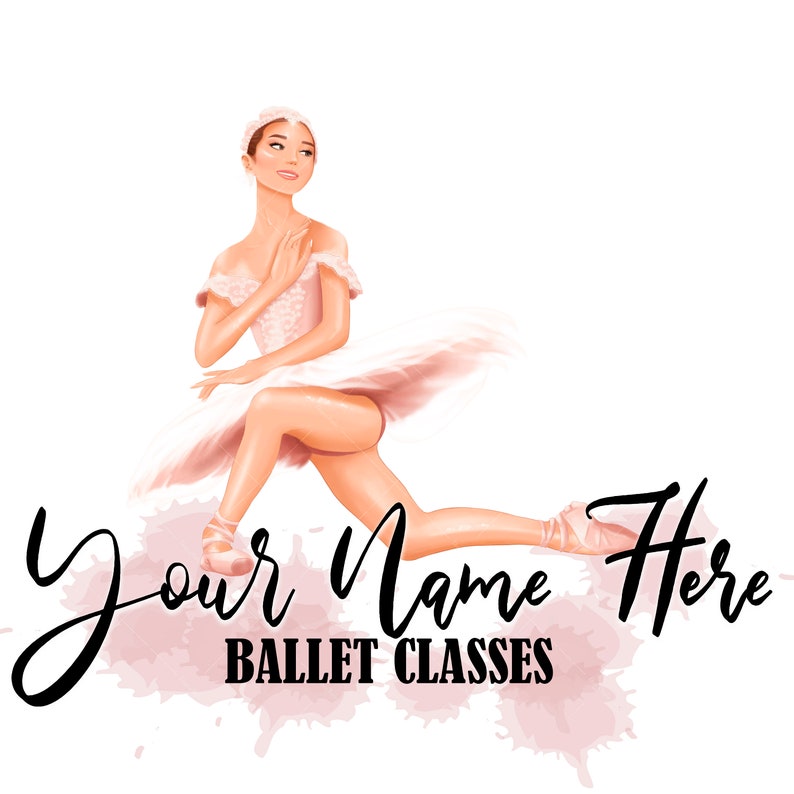 Custom Ballet Logo Ballet School Logo Premade Ballet Logo | Etsy