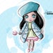 Cute Dolls Clipart Set, Blithe Dolls Clipart Girls Clipart Fashion ...