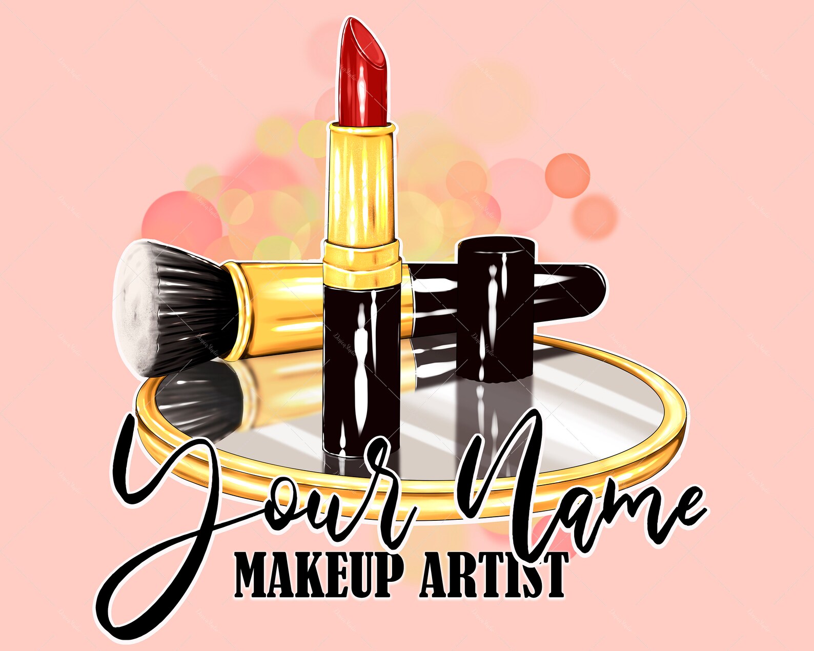 Custom Makeup Artist Logo, Beauty Logo, Premade Make up Logo Design ...