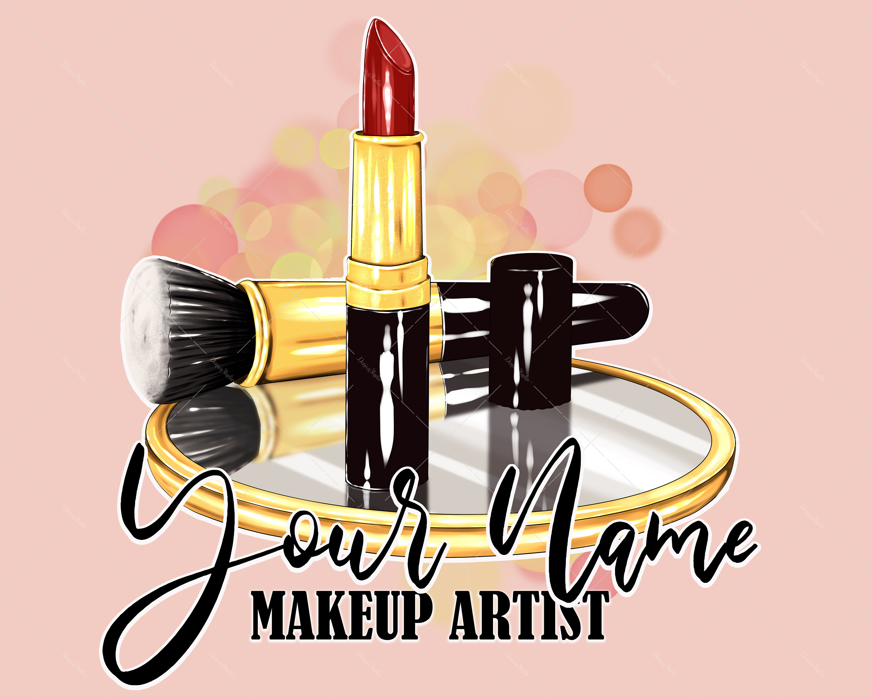 Custom Makeup Artist Logo, Beauty Logo, Premade Make up Logo Design ...
