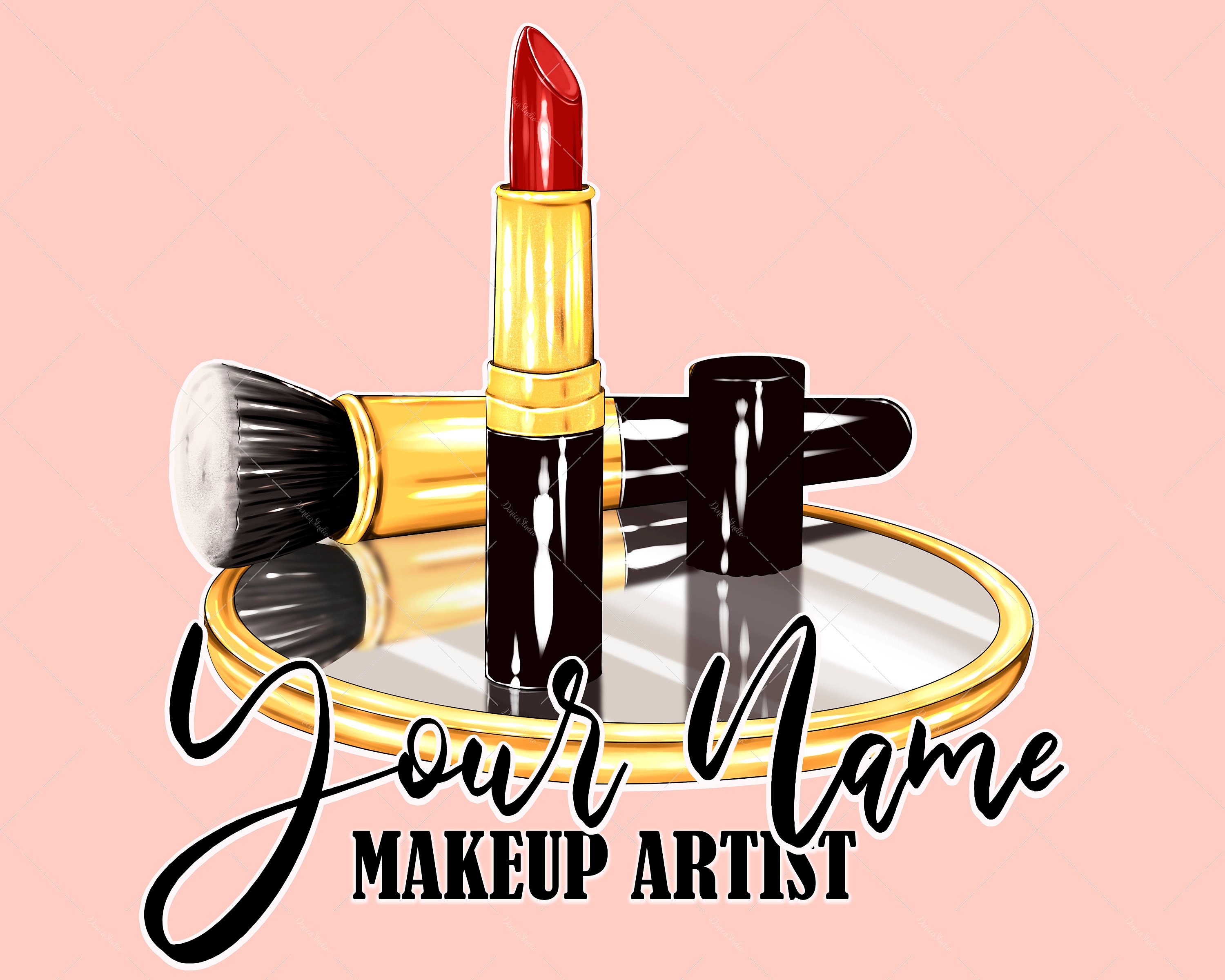 Custom Makeup Artist Logo, Beauty Logo, Premade Make up Logo Design ...