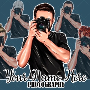 Custom Photography Logo, Photographer Logo, Premade Photography Logo Design, PNG Camera Logo ...