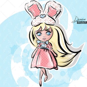 Cute Dolls Clipart Set, Blithe Dolls Clipart Girls Clipart Fashion ...