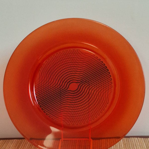 Red Glass Charger Plates - Etsy