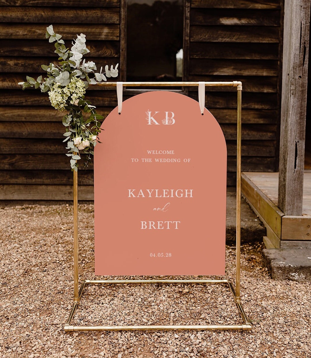 Arch Welcome Sign, Wedding Welcome Sign, Wedding Sign, Physical Product ...