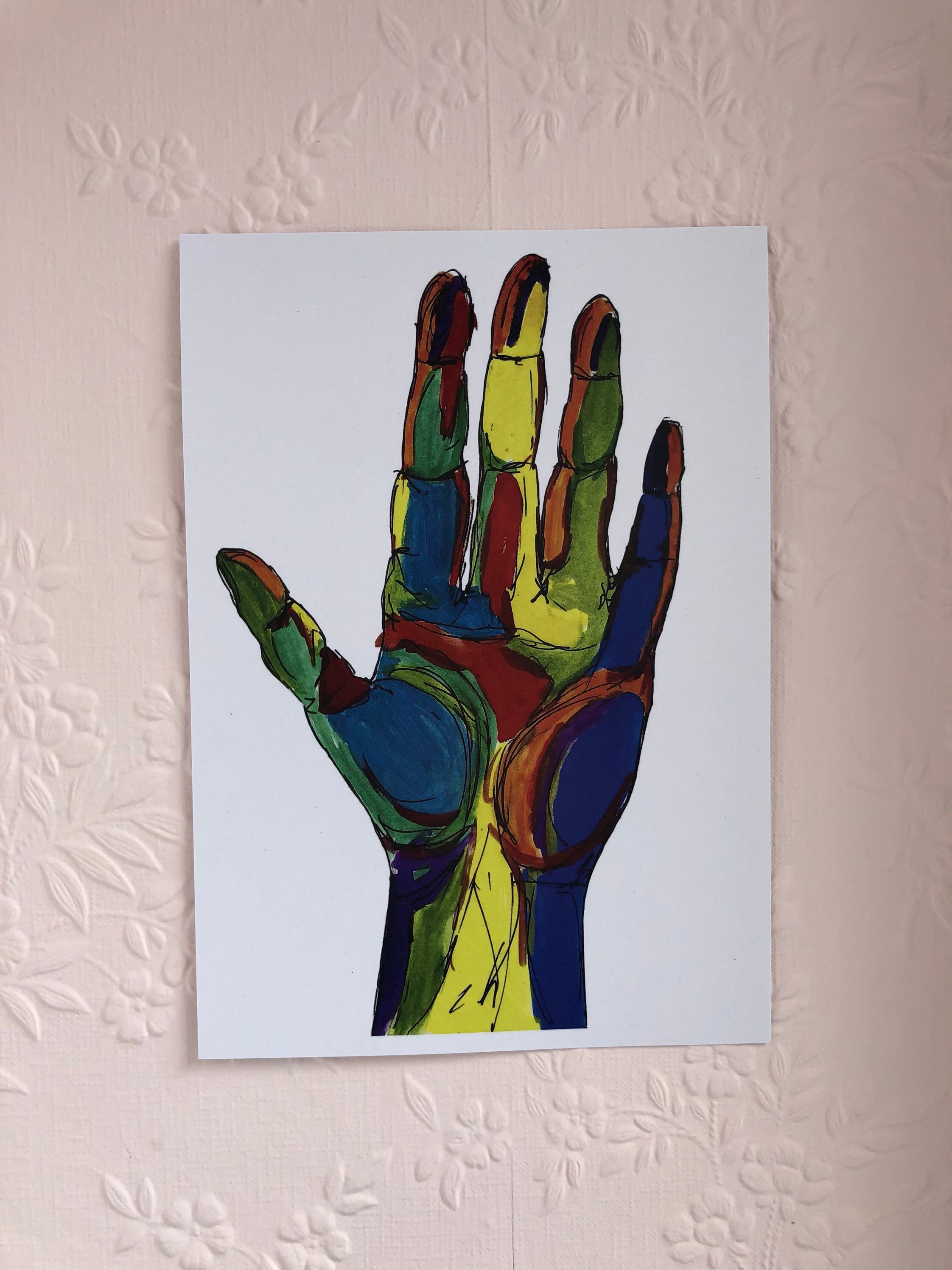 Colourful Hand Watercolour Matte Print - Etsy
