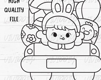 Digi Stamps- Png Clipart, Easter Digi Stamps Lets Doodles, Easter Girl ...