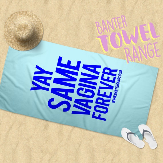 Yay Same Vagina Forever Beach Toweltowellesbian Henbanter | Etsy