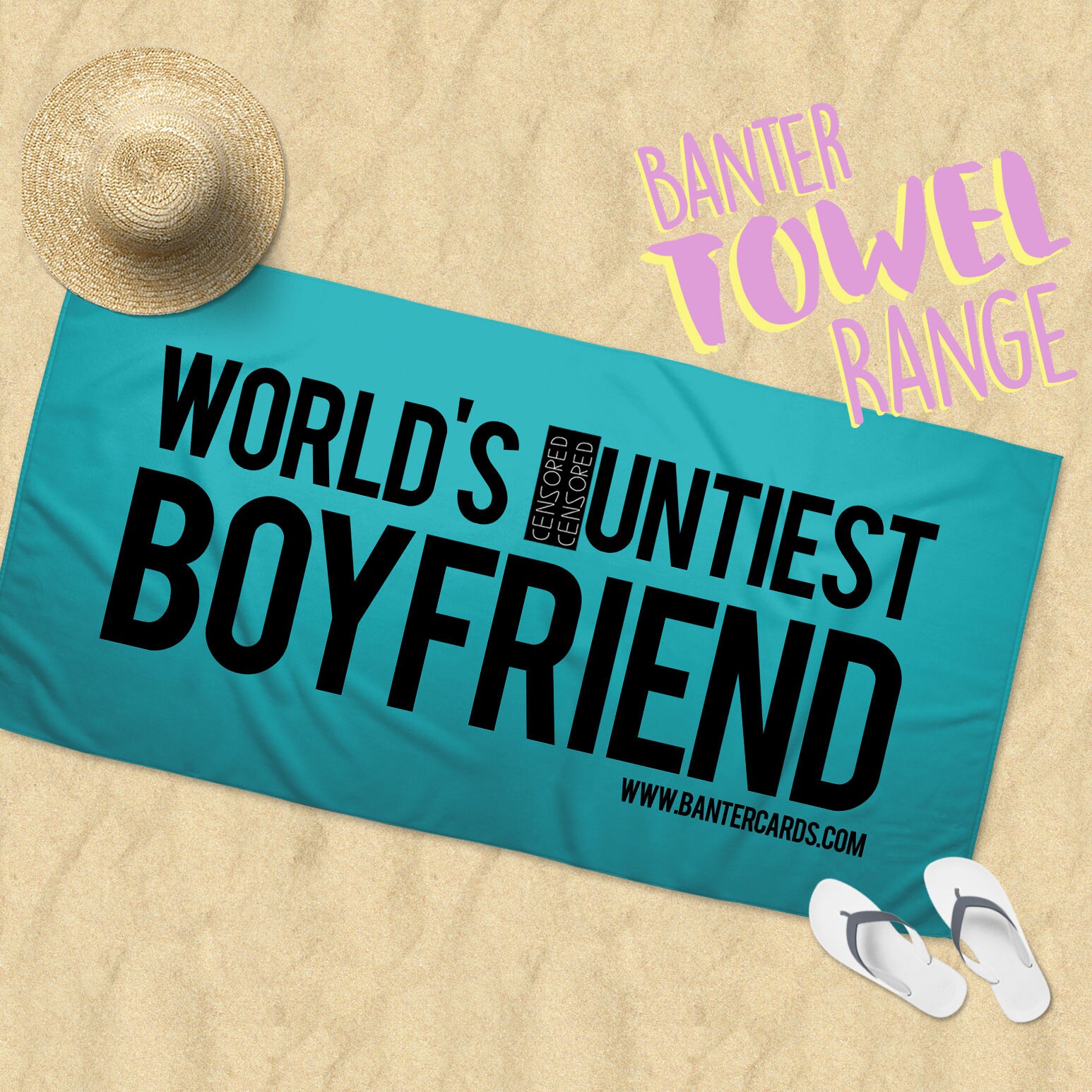 World's Cntiest Boyfriend Towel,holiday,banter Cards,banter Gifts,funny ...