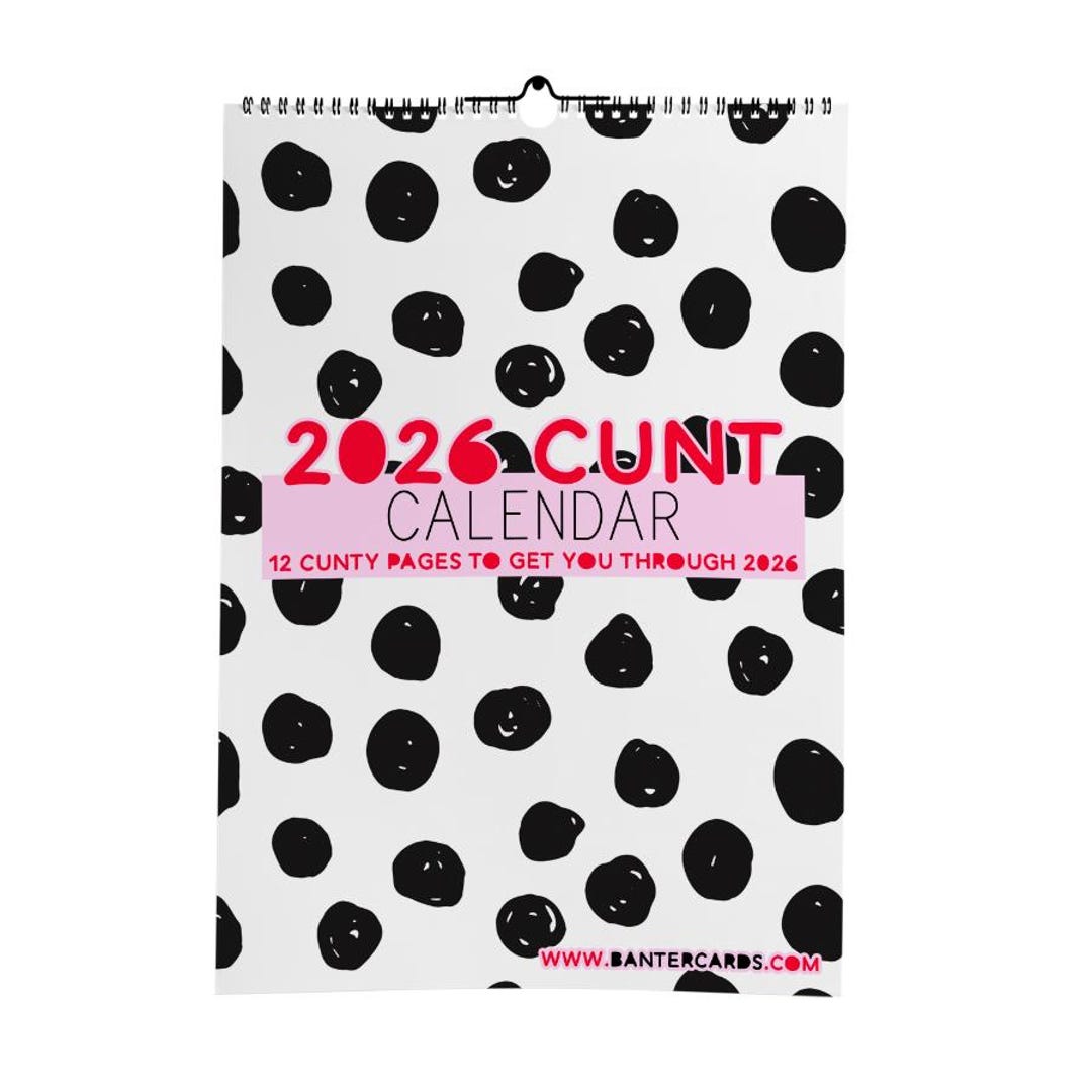 C*nt Polka Dot 2026 Calendar - Funny Calendar - Funny Planer - Etsy