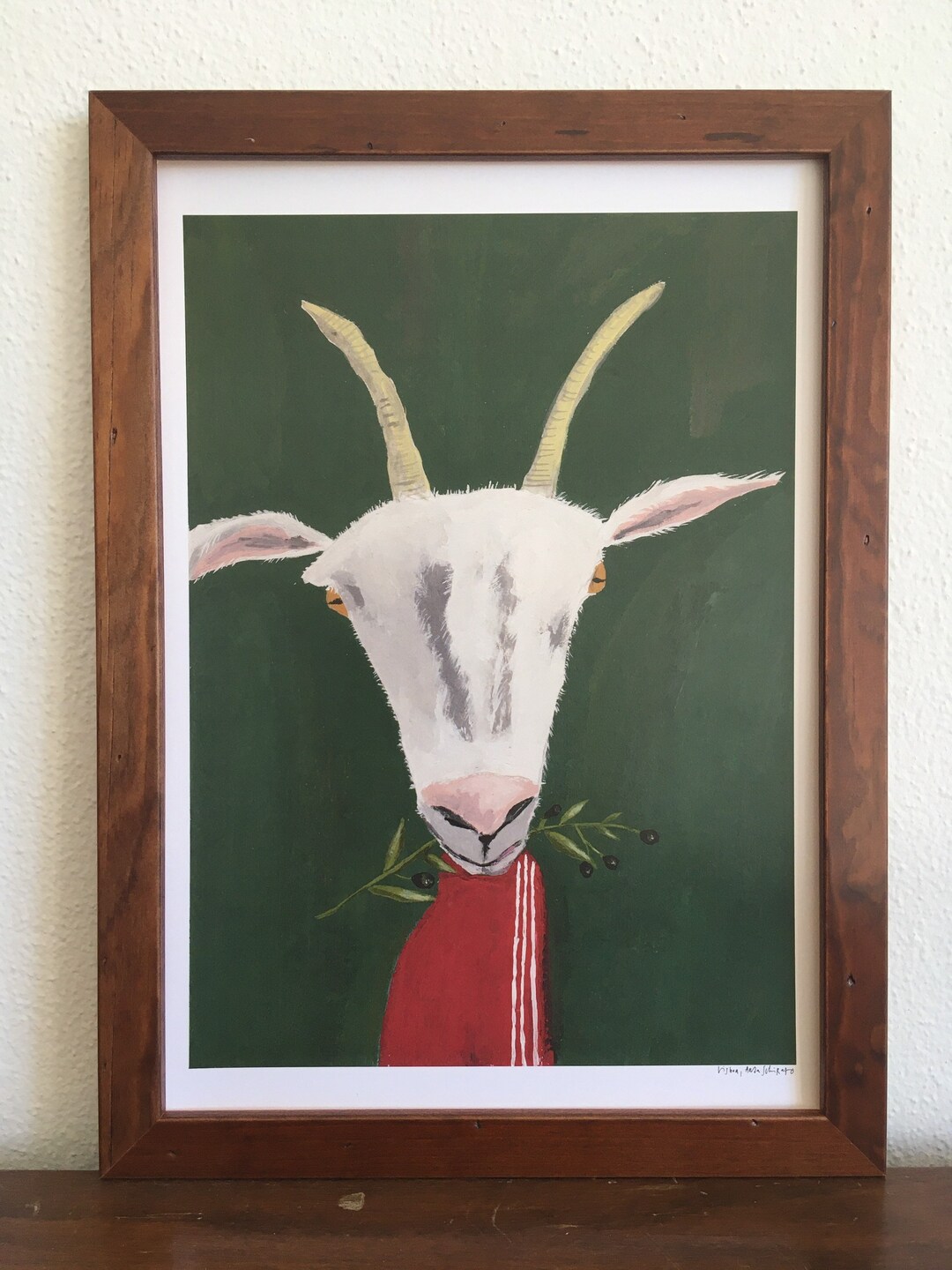 Goat Portrait, Goat Face, Goat Head, Goat Painting, Goat in a Sweatsuit ...