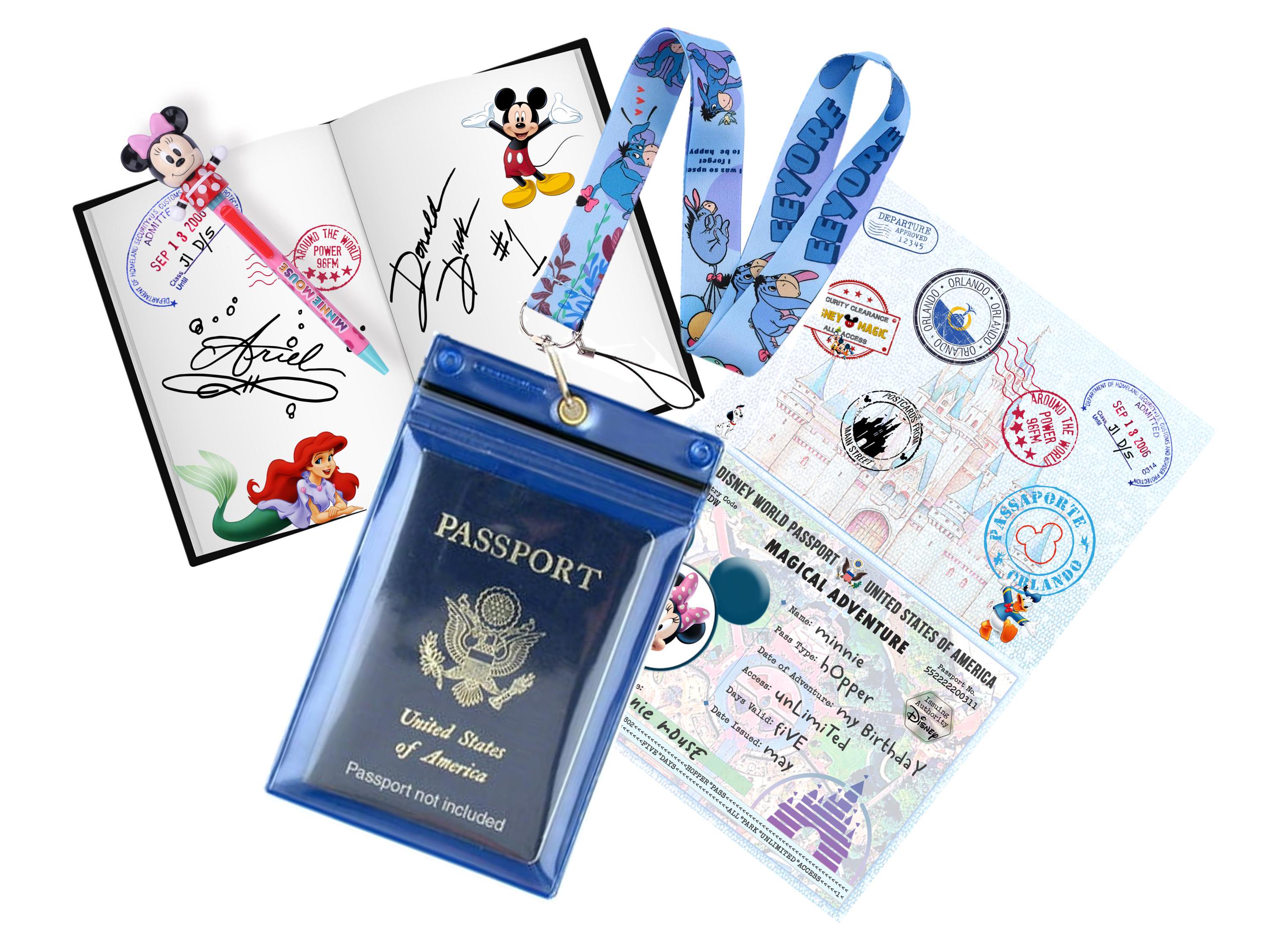 DIY Magic Kingdom Disney Passport Kit With WDW Stickers | Digital ...