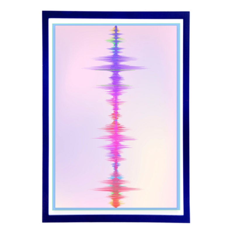 Beautiful Pastel Sound Wave Abstract Art | Downloadable Printable Wall ...