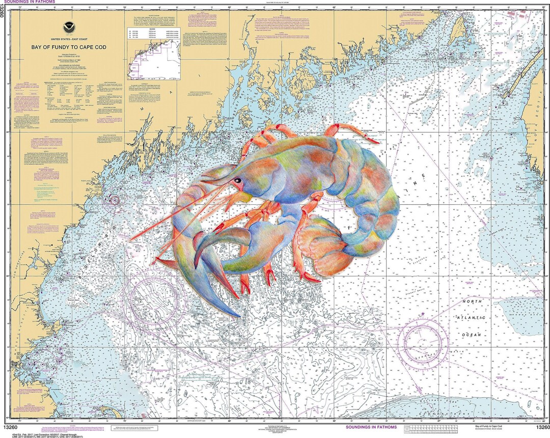 Maine Lobster on Vintage World Map | Instant Download Printable Art ...