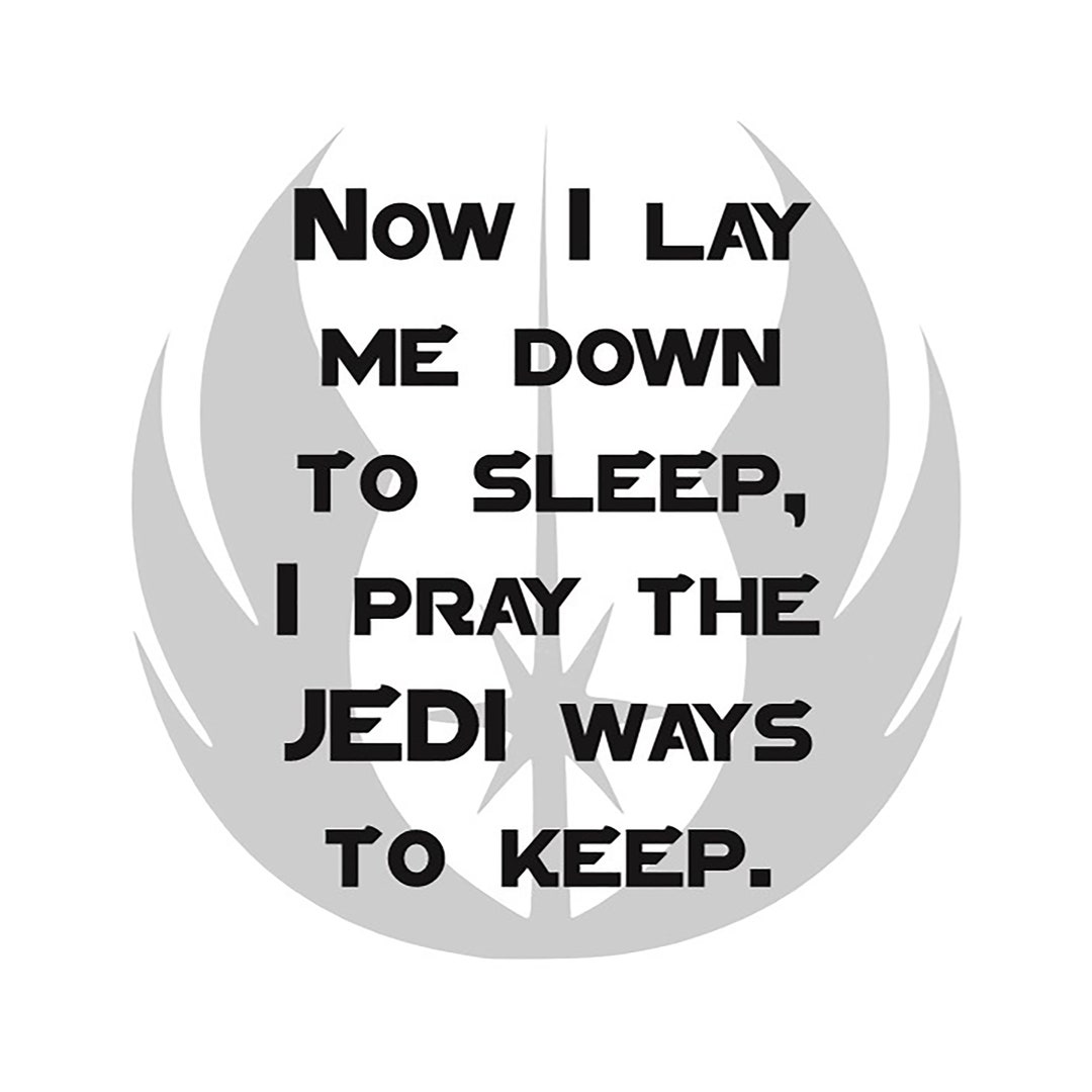 Star Wars JEDI Prayer Wall Decor Inspirational Saying | Digital ...