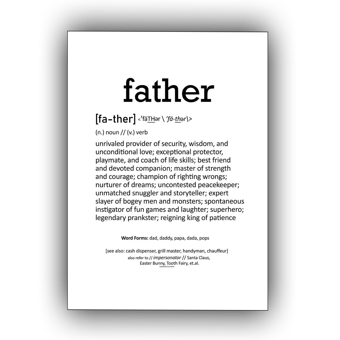 Happy Fathers Day Word Art INSTANT Download Printables | Graphic Design ...