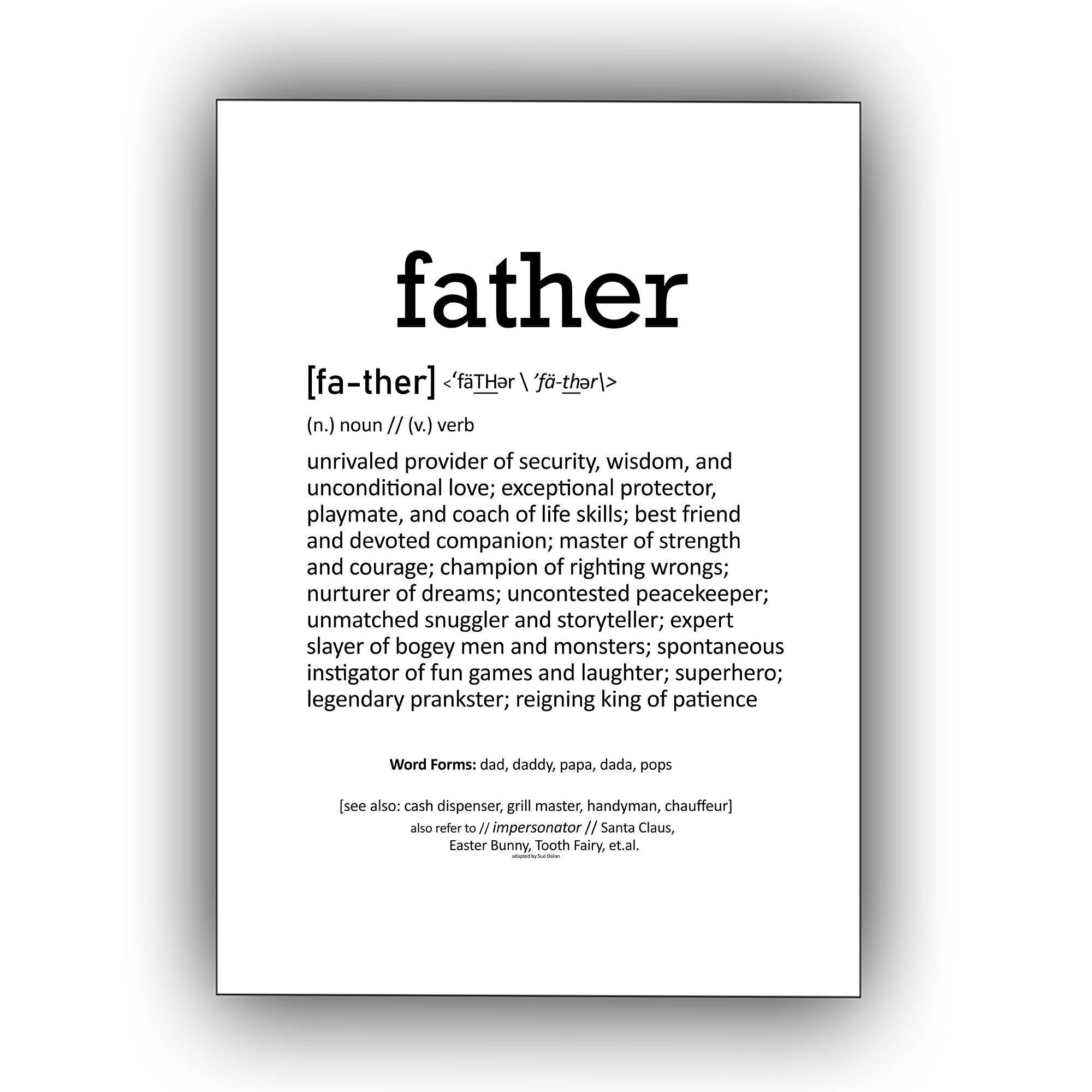 Happy Fathers Day Word Art INSTANT Download Printables | Graphic Design ...