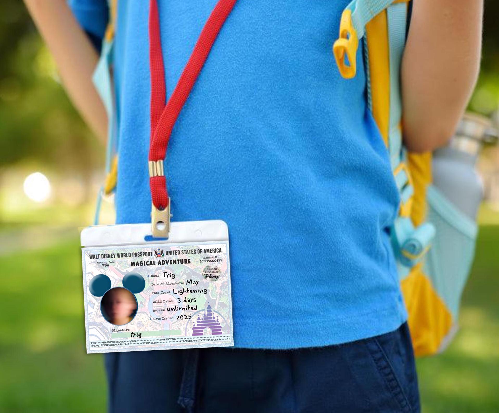 DIY Magic Kingdom Disney Passport Kit With WDW Stickers | Digital ...