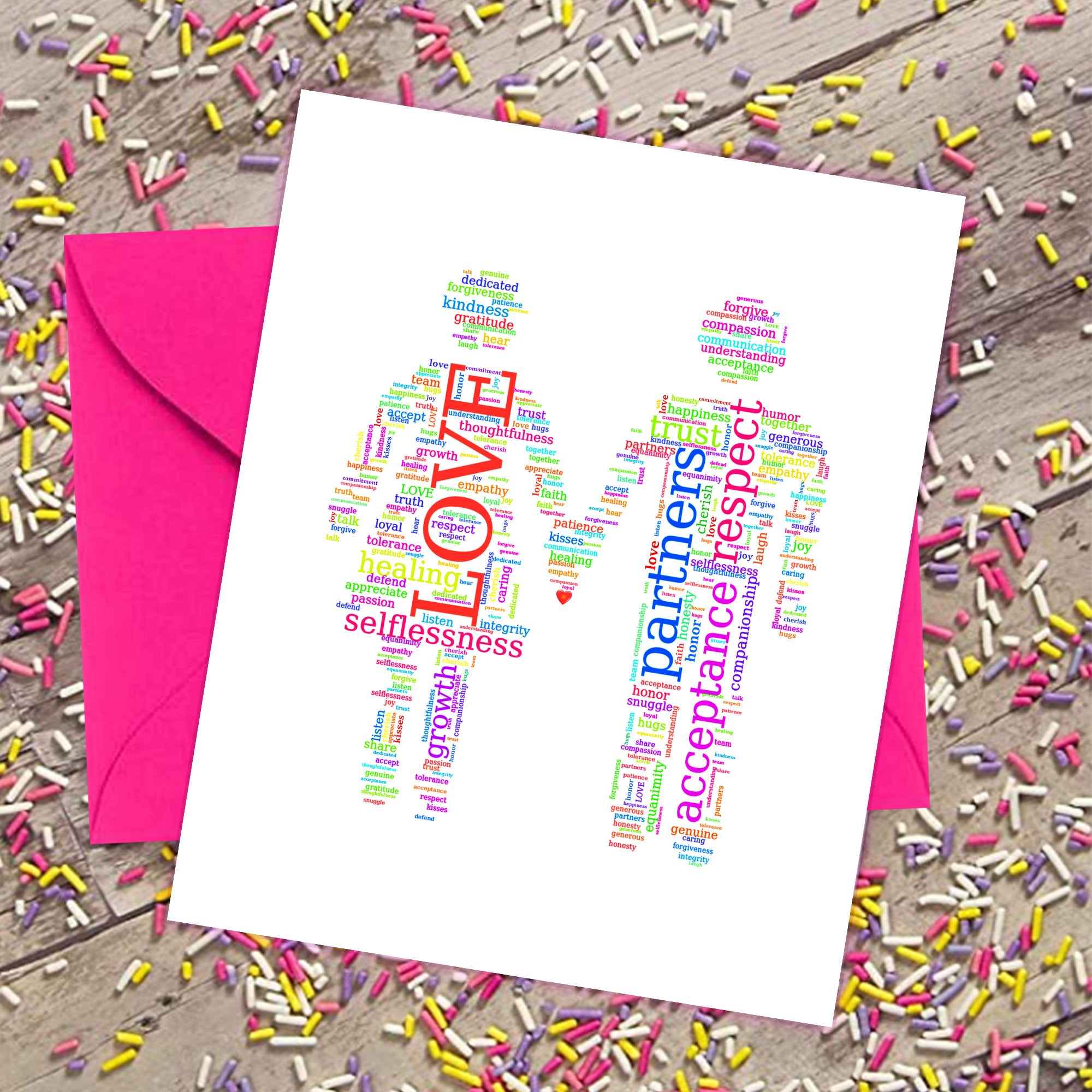 Love Couple Word Cloud Art Downloadable Digital Art for - Etsy