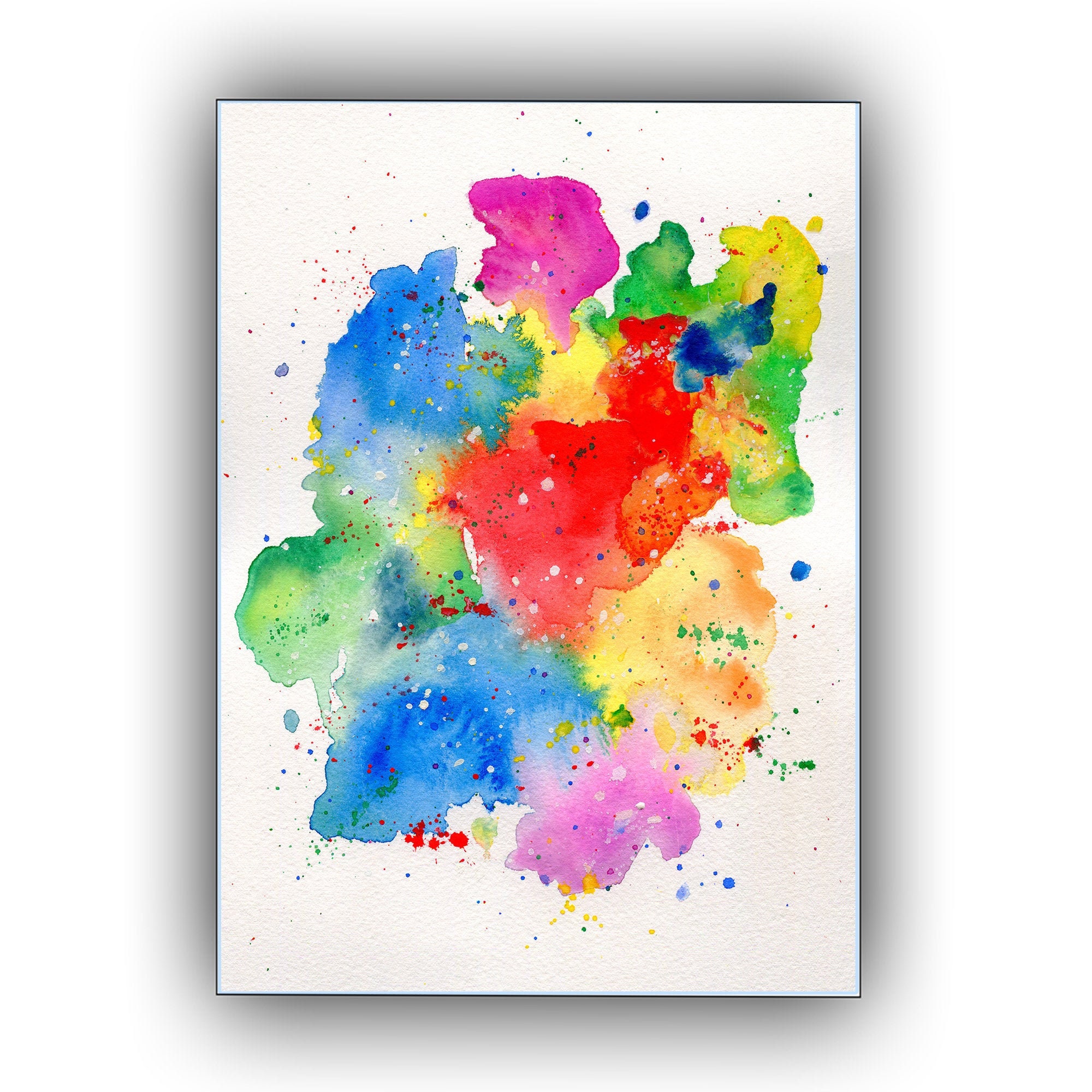 Abstract Watercolor Splatter