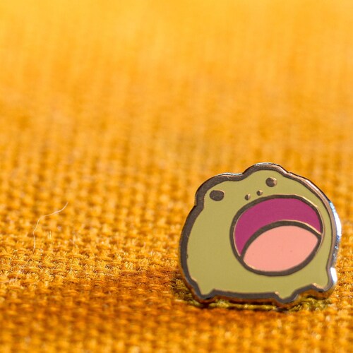Blueberry Fruit Frog Enamel Pin Adorable Tiny Frog Pin | Etsy