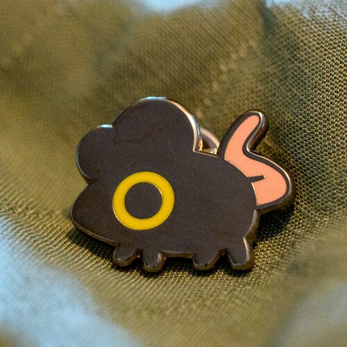 Skull Mouse Black Nickel Enamel Pin - Etsy