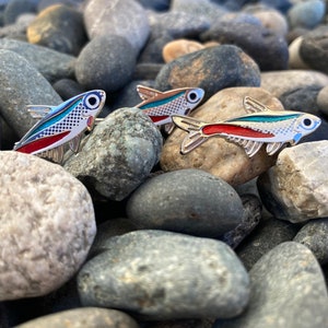 Neon Tetra Enamel Pin - Etsy