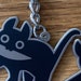 Knifecat Metal Keychain - Etsy