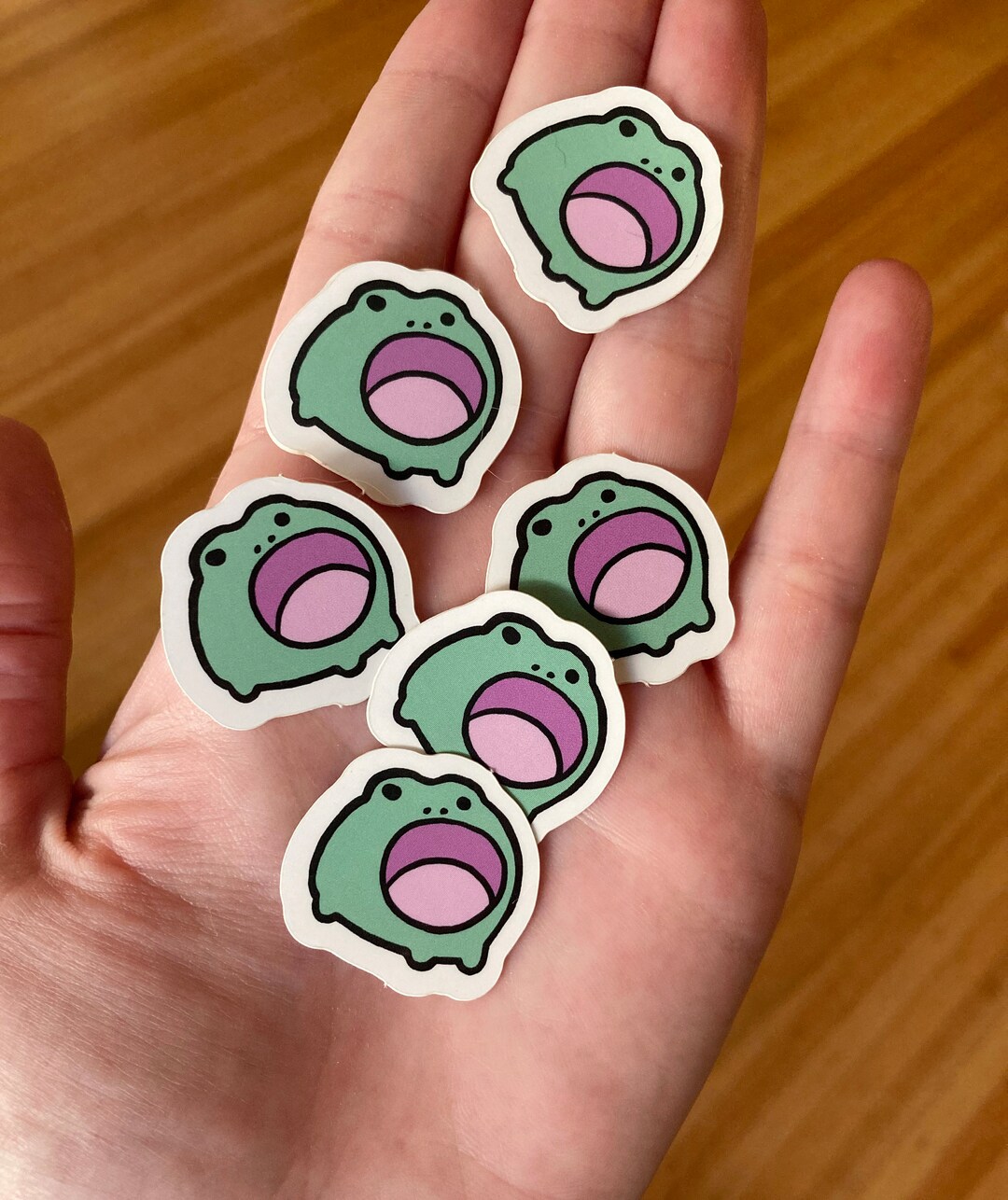 ADD-ON ONLY Tiny Screamin Frog Vinyl Sticker - Etsy
