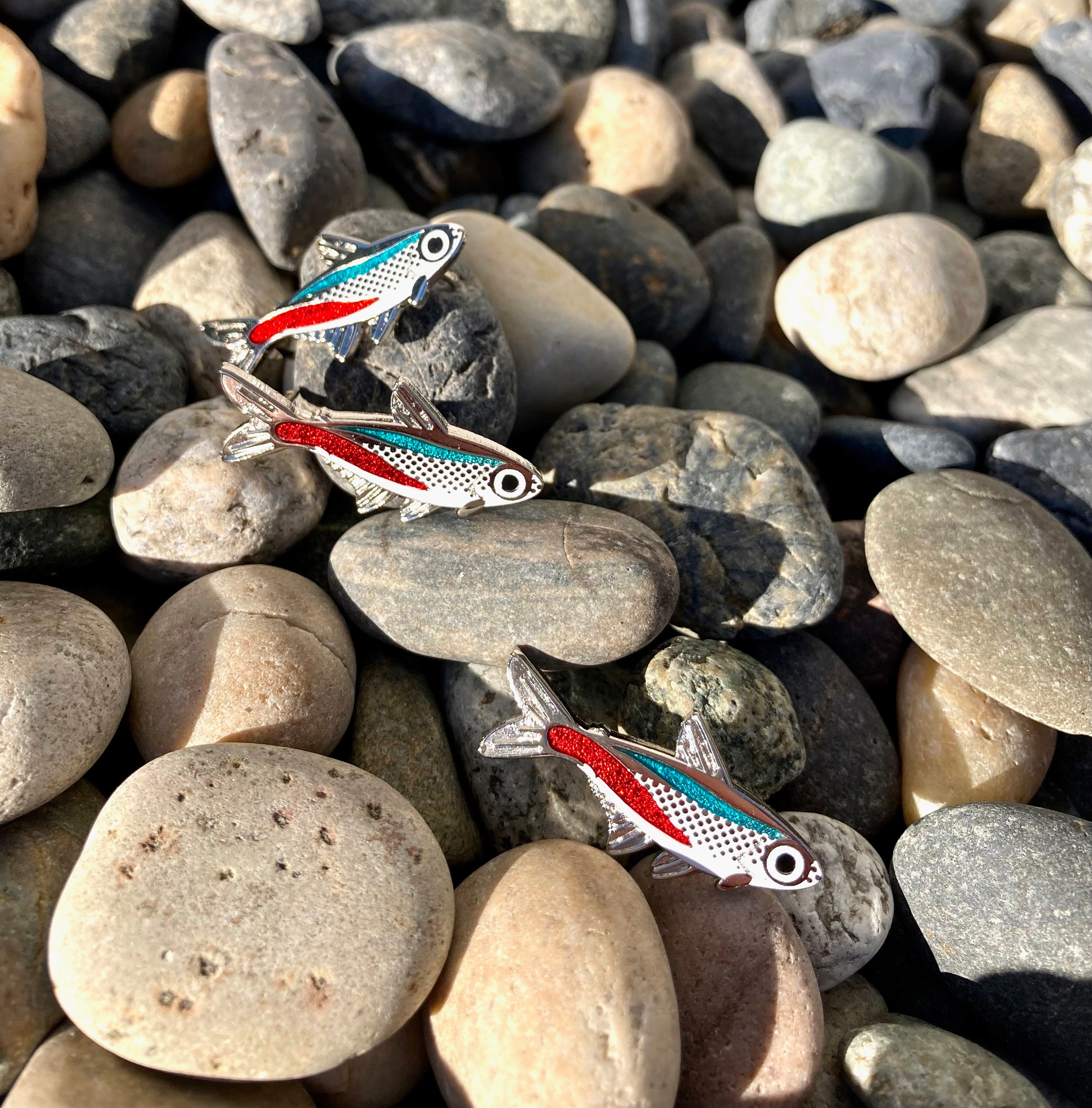 Neon Tetra Enamel Pin - Etsy