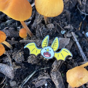 Screamin Bat Enamel Pin - Etsy