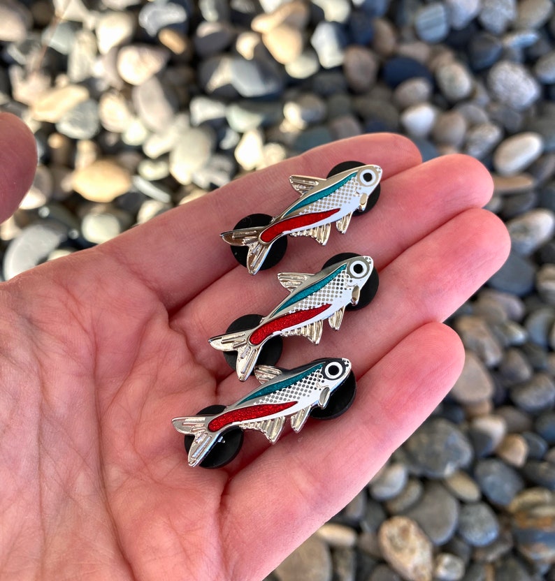 Neon Tetra Enamel Pin - Etsy