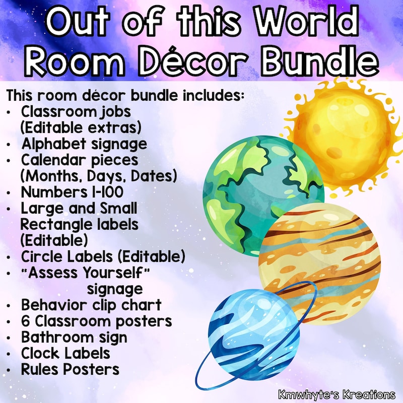 Space Classroom Theme - Etsy