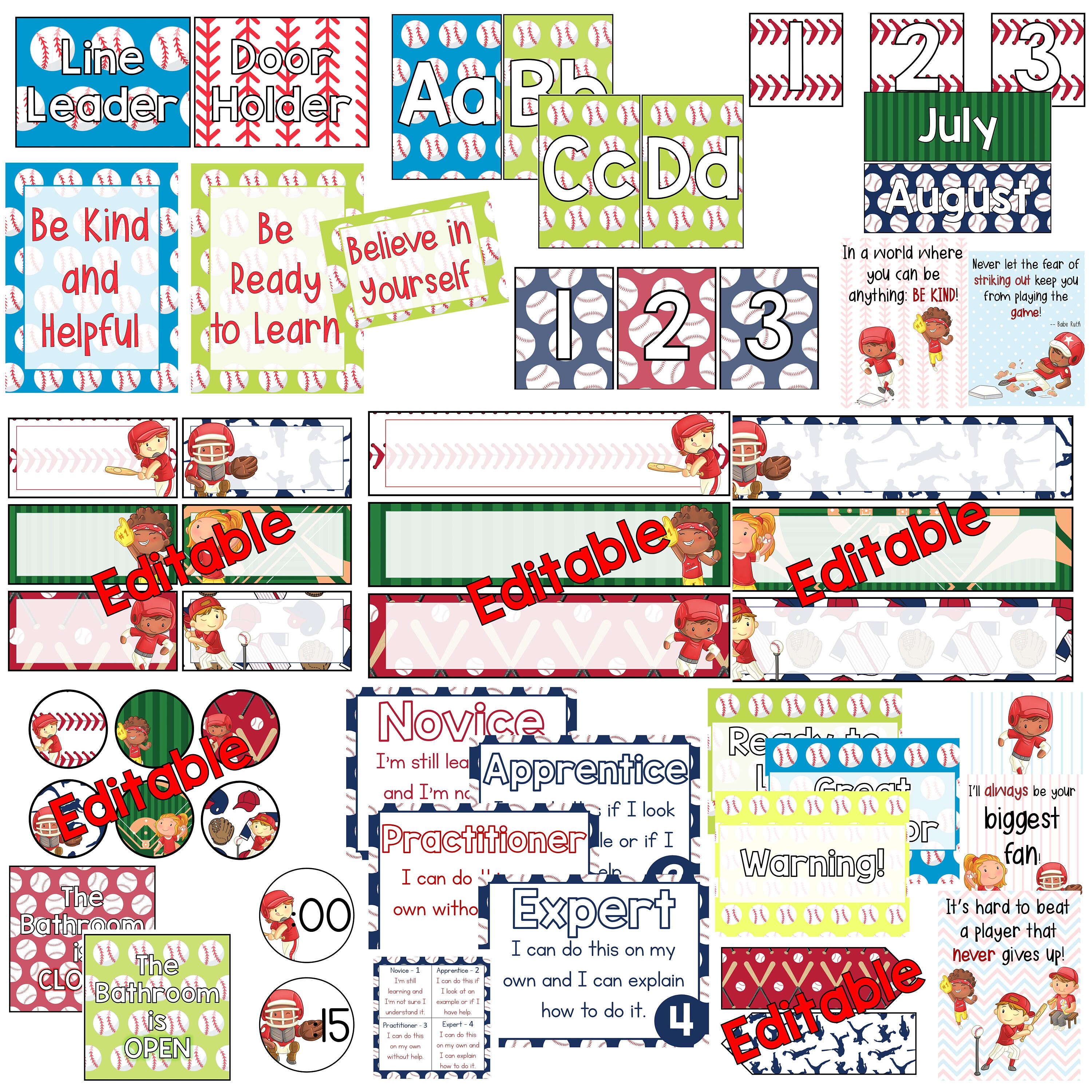 Baseball Decor SUPER Pack - Etsy