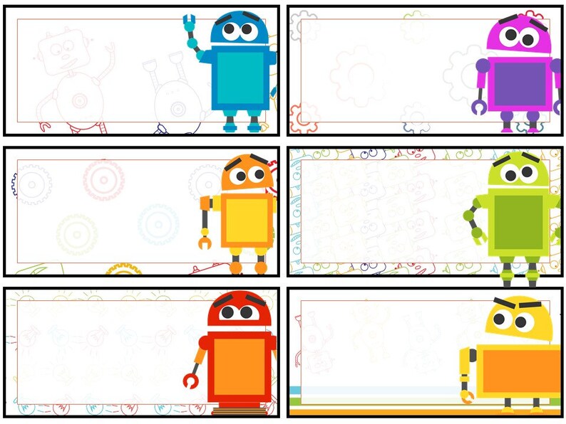 Robot Room Decor SUPER Pack - Etsy