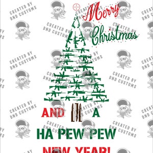 Christmas - AR15 AK47 Gun Tree - SVG (digital File Only) - Etsy